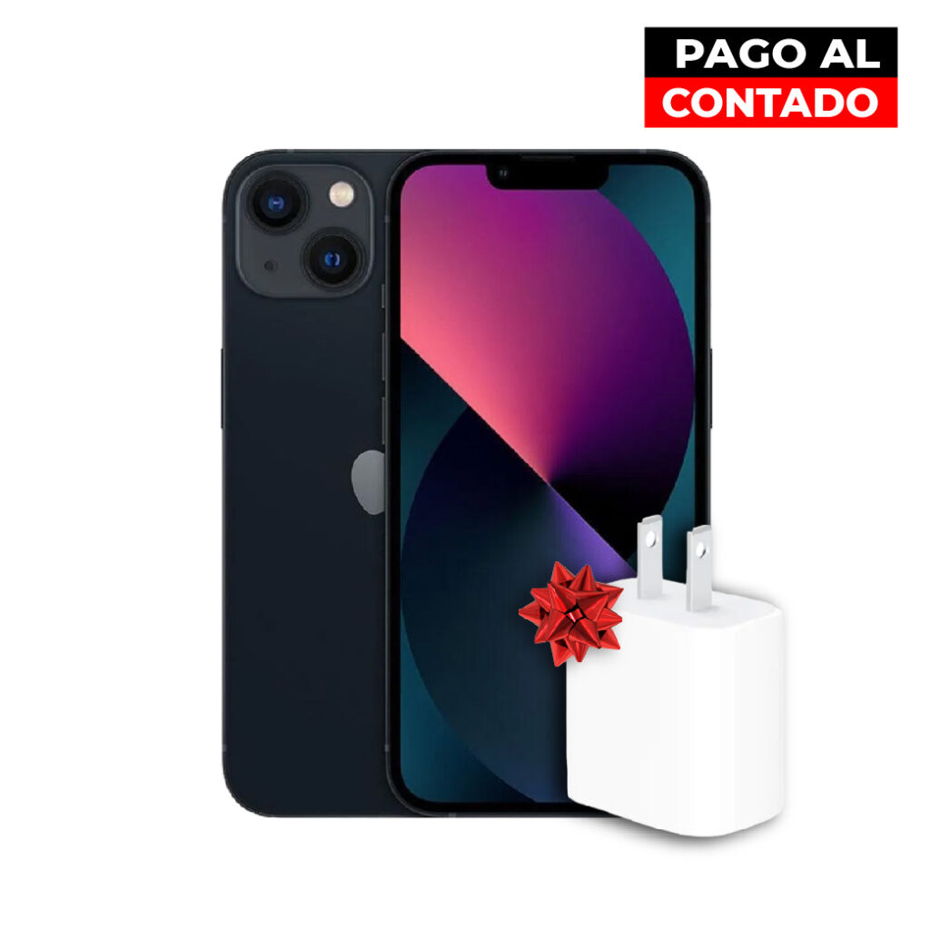 IPHONE 13 128GB NEGRO + Cubo 20w - Wow Phone Peru