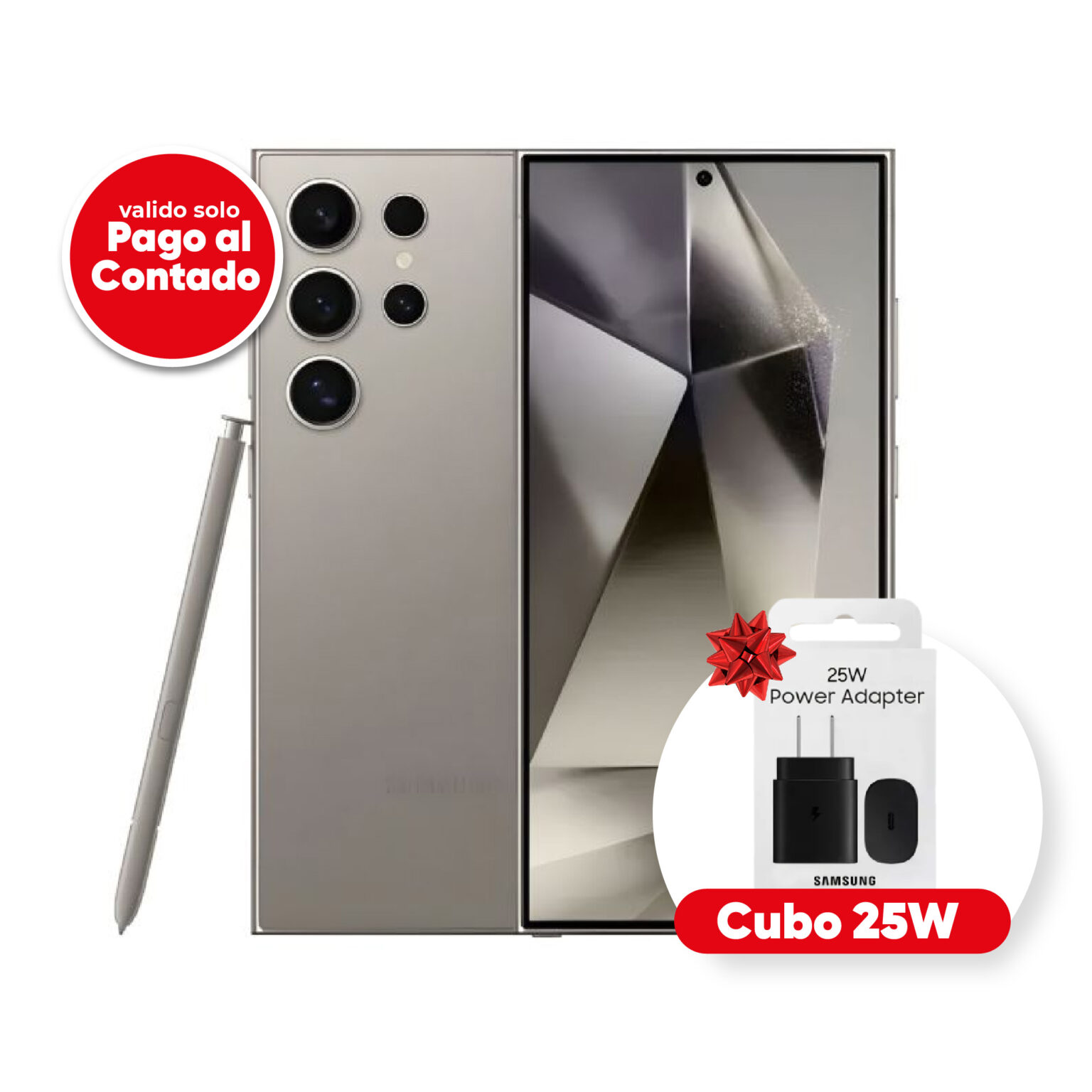 GALAXY S24 ULTRA 5G 12/256 GRIS TITANIO + CUBO - Wow Phone Peru